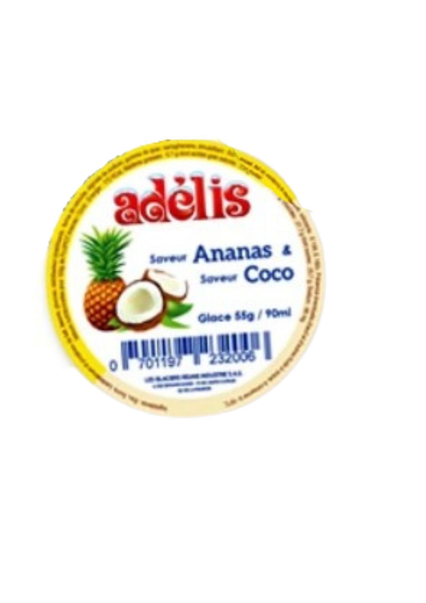 Glace Ananas/Coco en Pot 55g – ADELIS (Copie) – Yan Price – La Réunion
